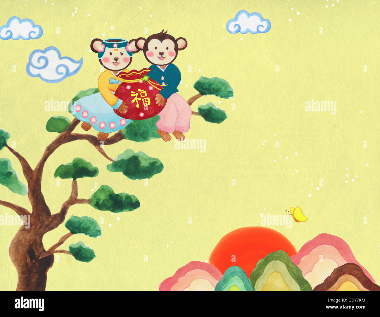 Monkeys in traditional clothes traditional hi-res stock photography and ...
