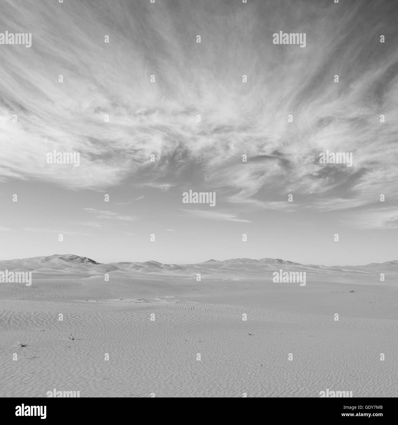 the empty quarter and outdoor sand dune in oman old desert rub al khali ...