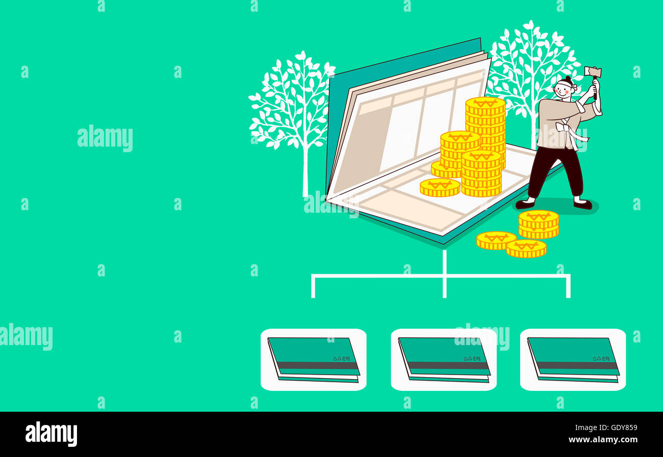 Illustration related to asset management Stock Photo - Alamy