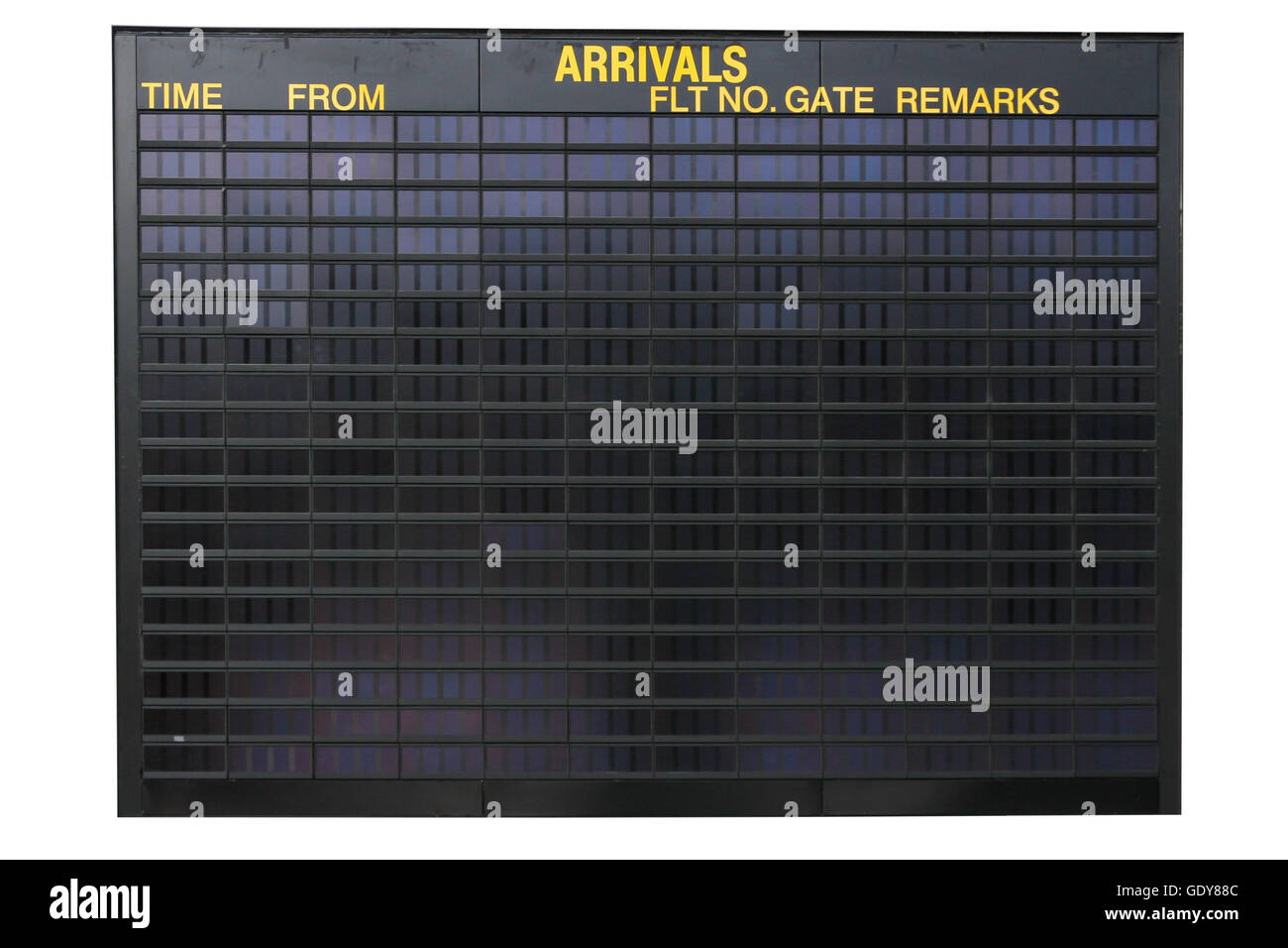 Empty airport arrivals information screen, you can fill in your own ...