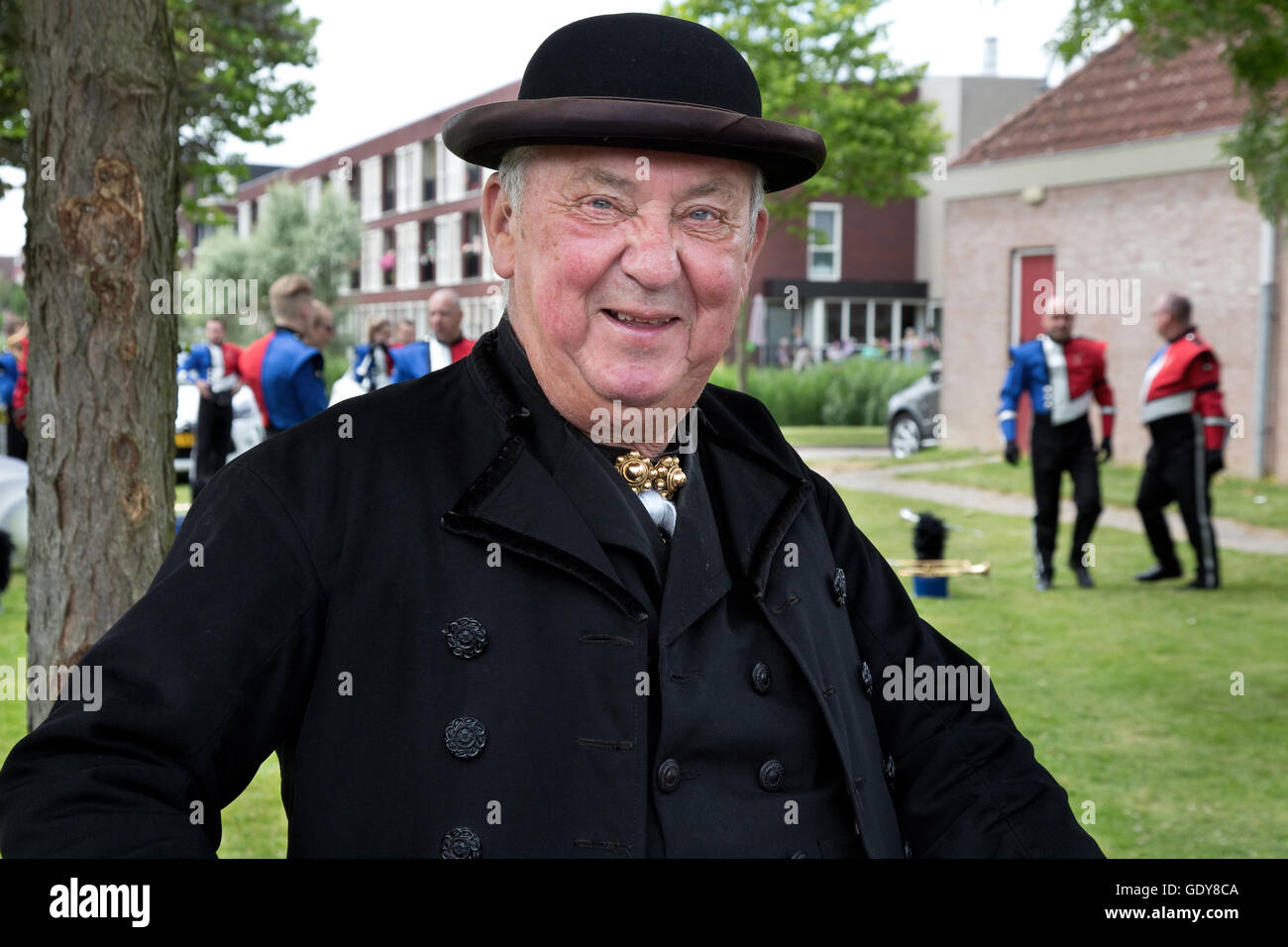 Dutch people from the province of Zeeland wearing typical nostalgic ...