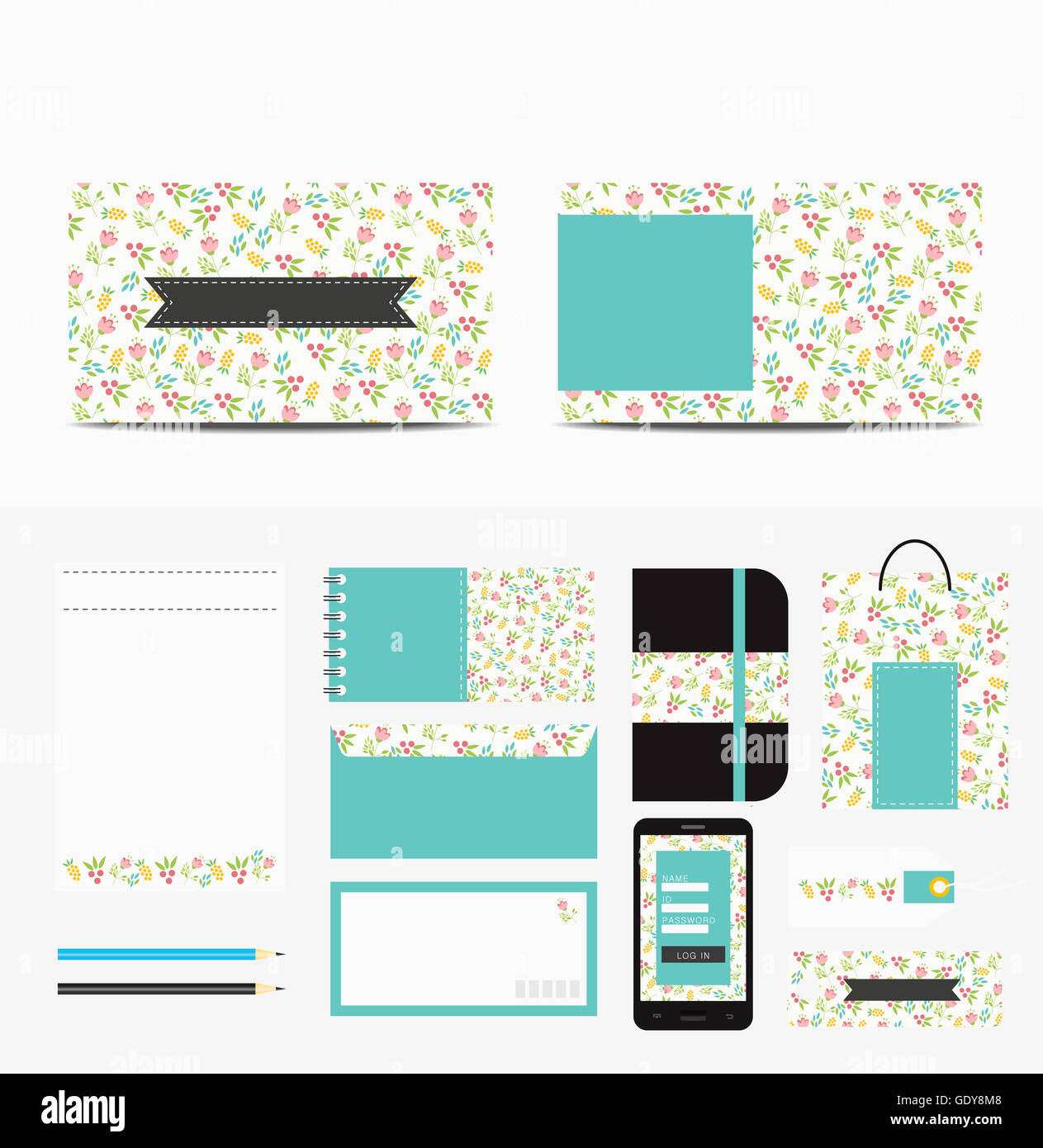 Small flower patterns for various objects Stock Photo - Alamy