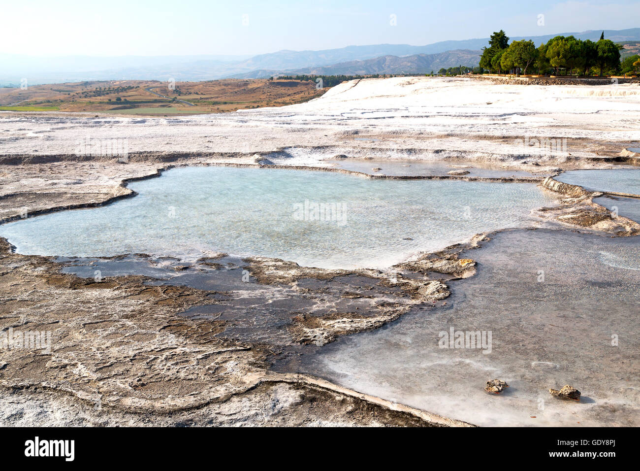 unique abstract in pamukkale turkey asia the old calcium bath and ...