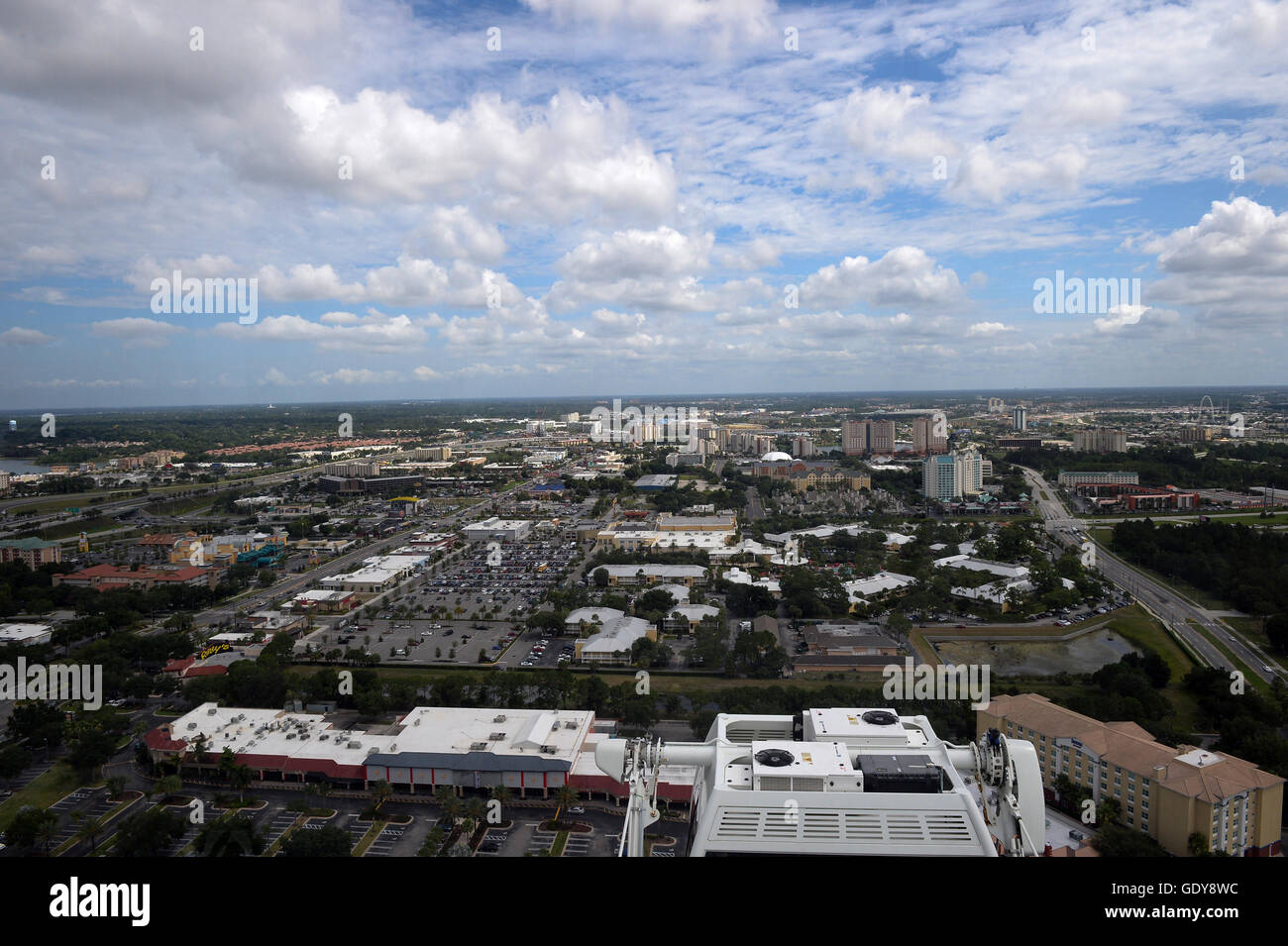 International Drive area seen form the Orlando Eye on International ...