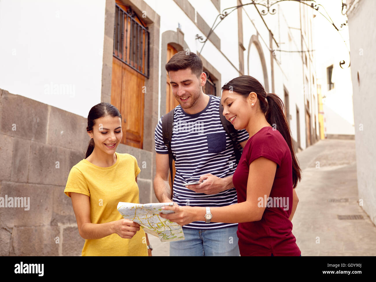 Asking directions hi-res stock photography and images - Alamy