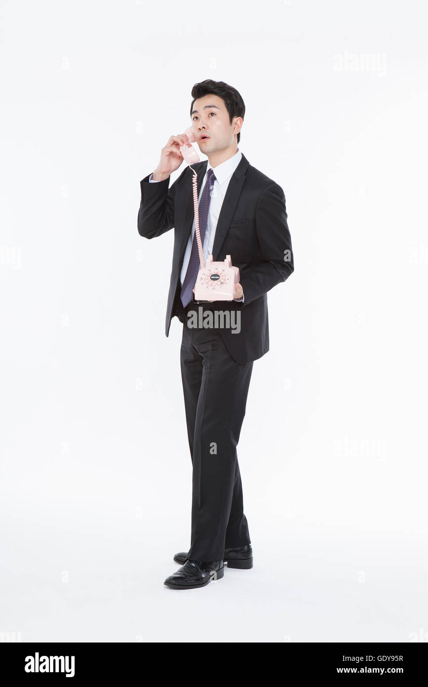 Man standing talking hi-res stock photography and images - Alamy