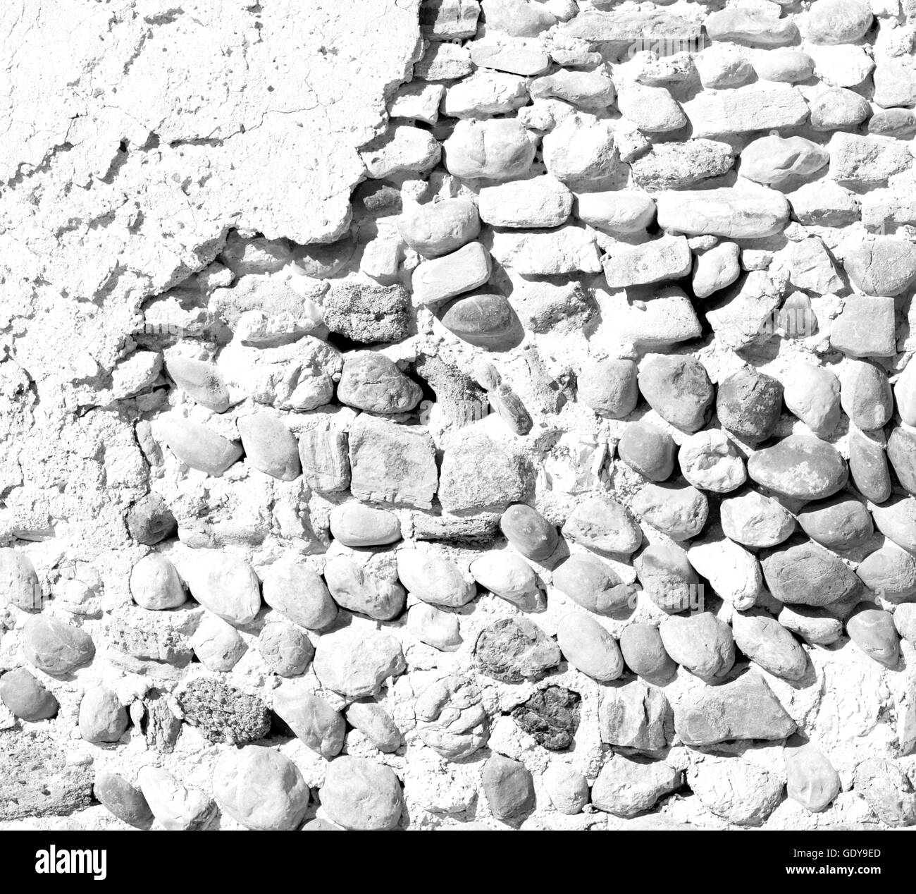 near house and block building abstract background in oman the old wall ...