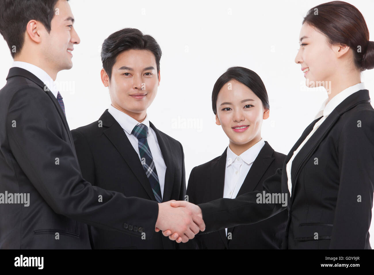 Shaking hands each other hi-res stock photography and images - Alamy