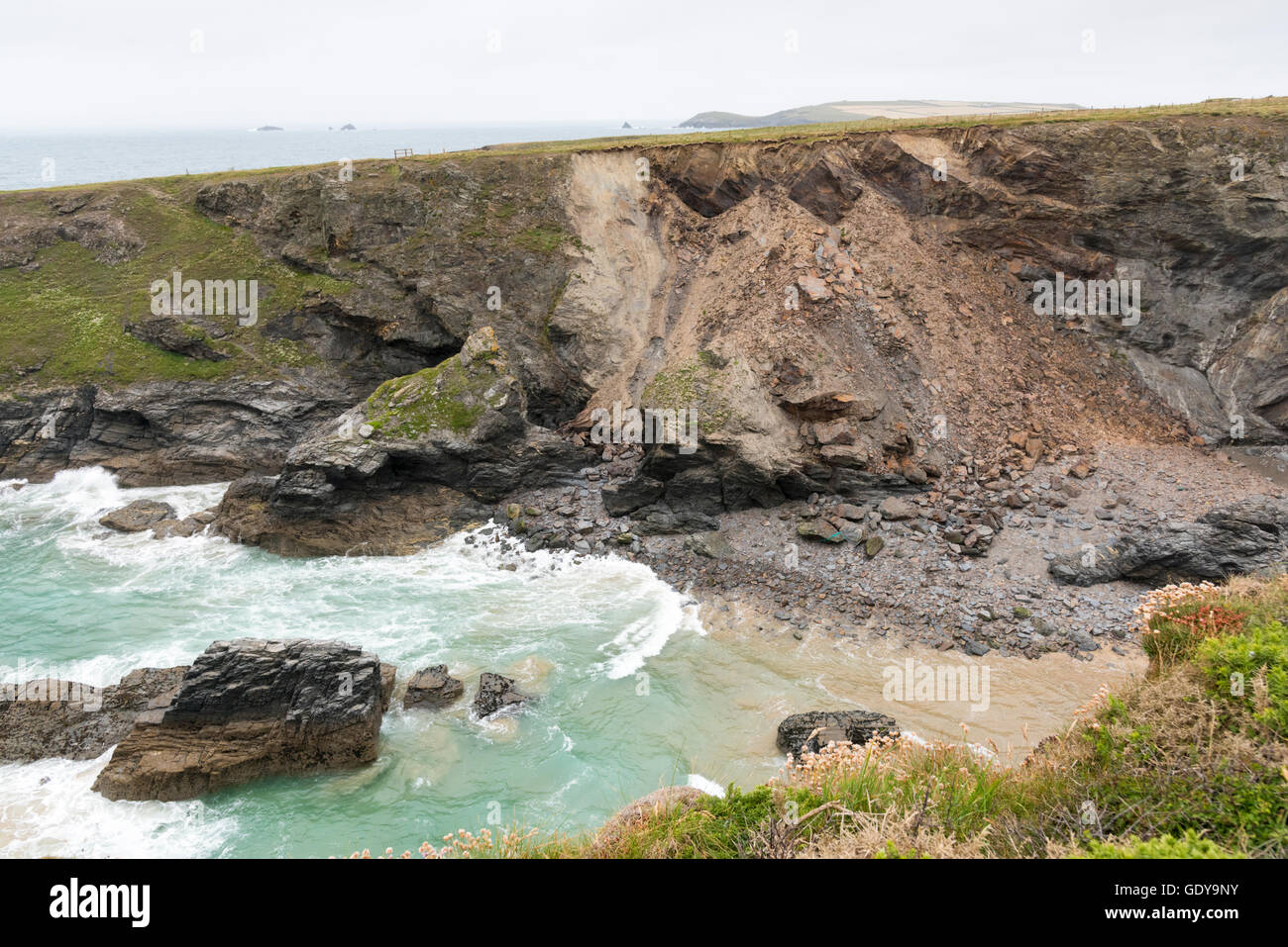 Cornwall coastal erosion hi-res stock photography and images - Alamy