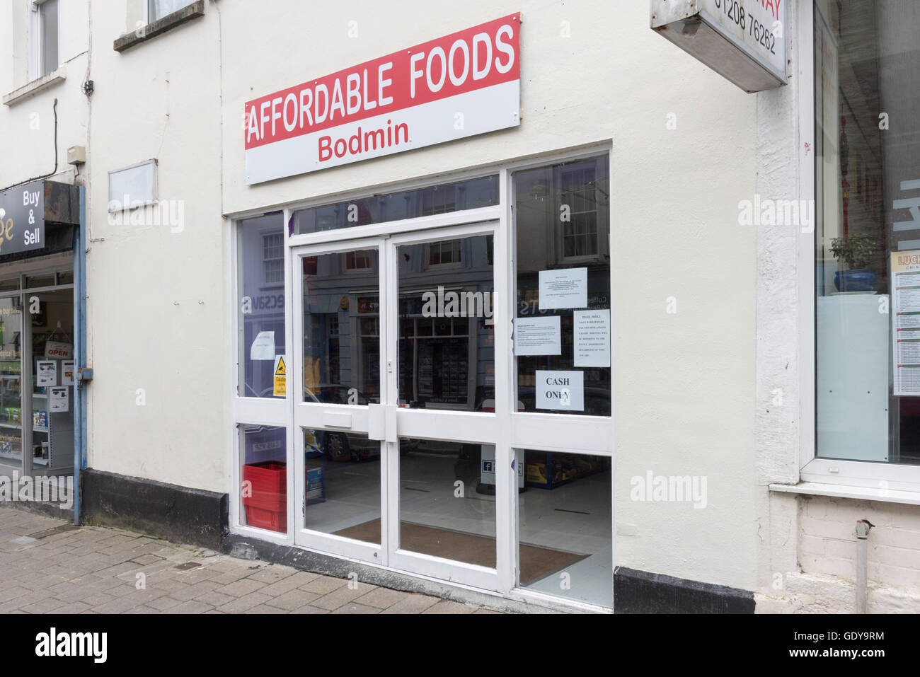 Affordable Foods Shop selling everything at 25 pence in Bodmin Cornwall ...
