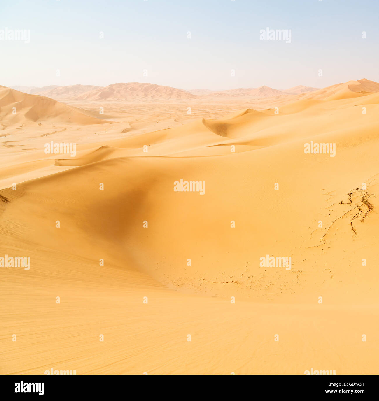 the empty quarter and outdoor sand dune in oman old desert rub al khali ...