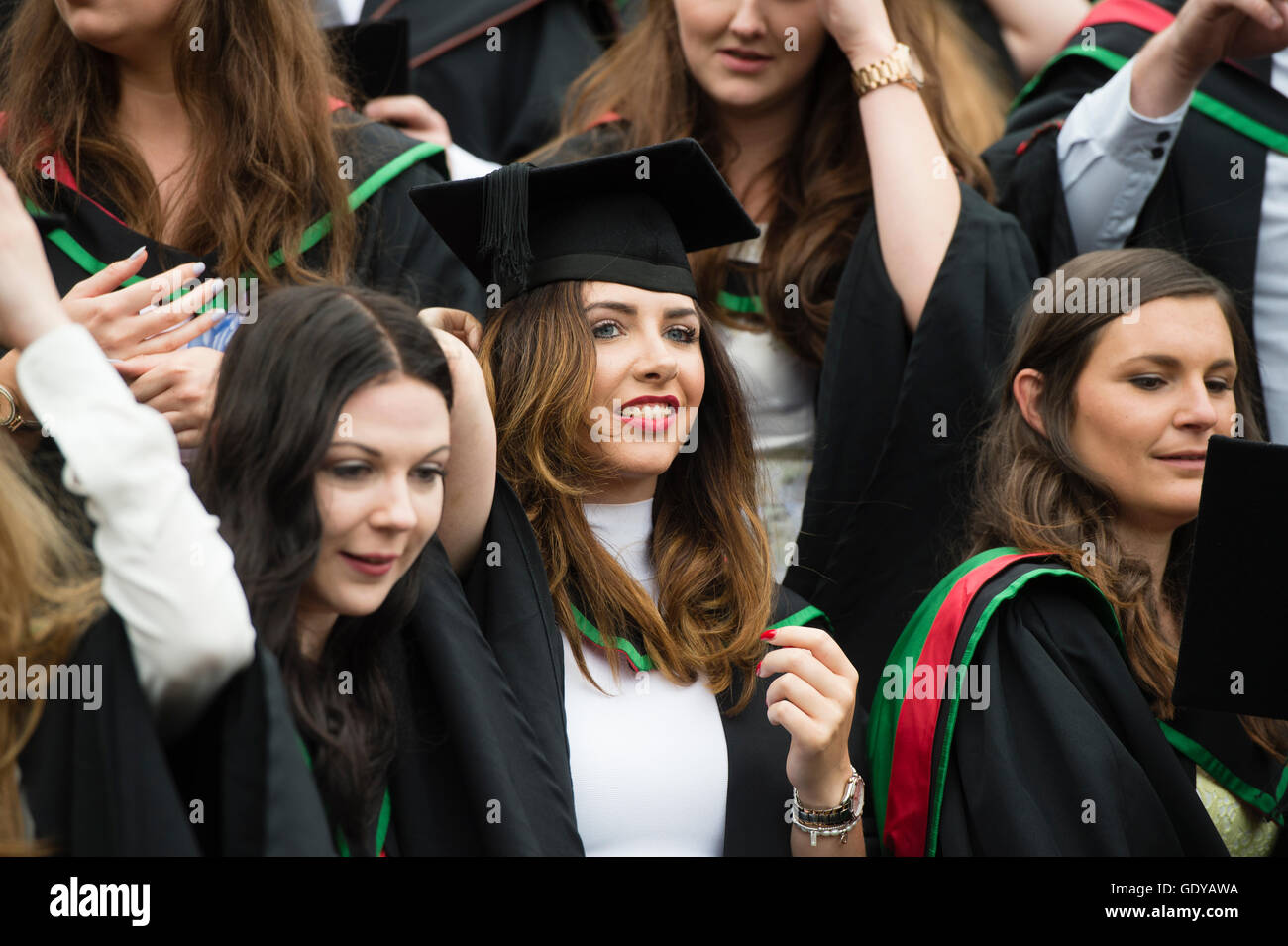 Higher Education in the UK: Aberystwyth university students wearing ...