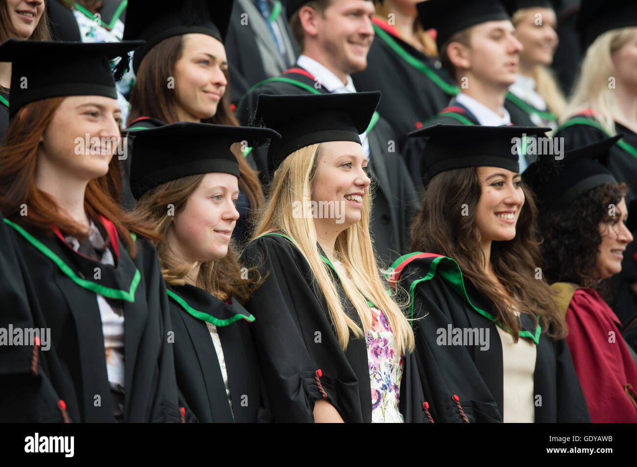 Higher Education in the UK: Aberystwyth university students wearing ...