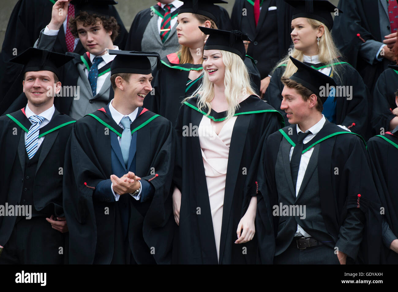 Higher Education in the UK: Aberystwyth university students wearing ...