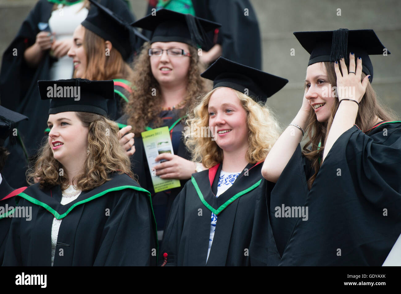 Higher Education in the UK: Aberystwyth university students wearing ...