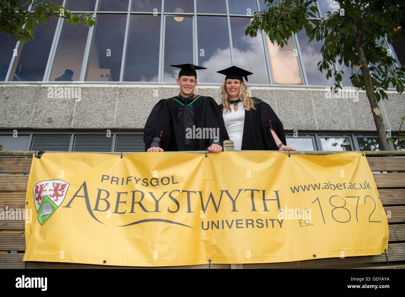Higher Education in the UK: Two happy Aberystwyth university students ...