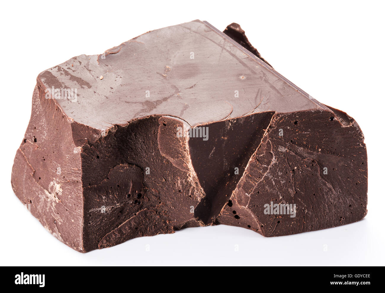 Chocolate block isolated on a white background Stock Photo - Alamy