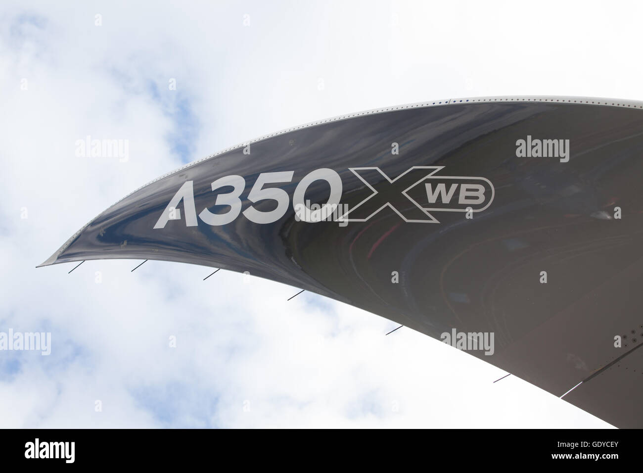 Wing tip of Airbus A350XWB Stock Photo - Alamy