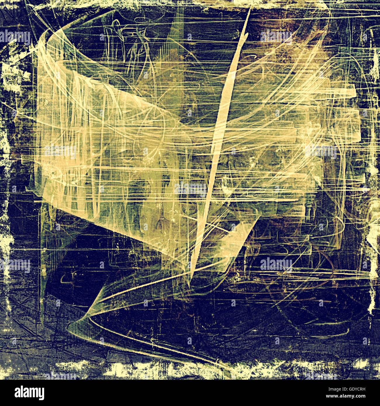 Vintage ancient background or texture with grunge decor elements and ...