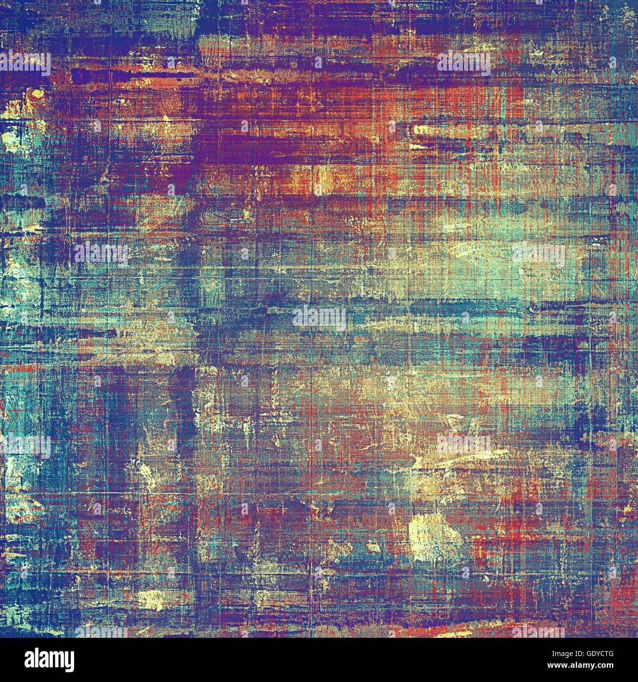 Old style design, textured grunge background with different color ...