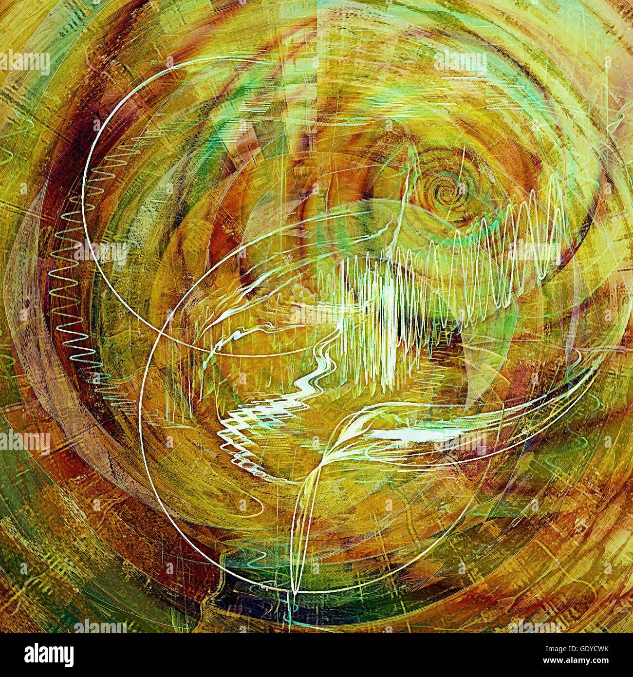 Spherical vintage colorful textured background. Backdrop in grunge ...