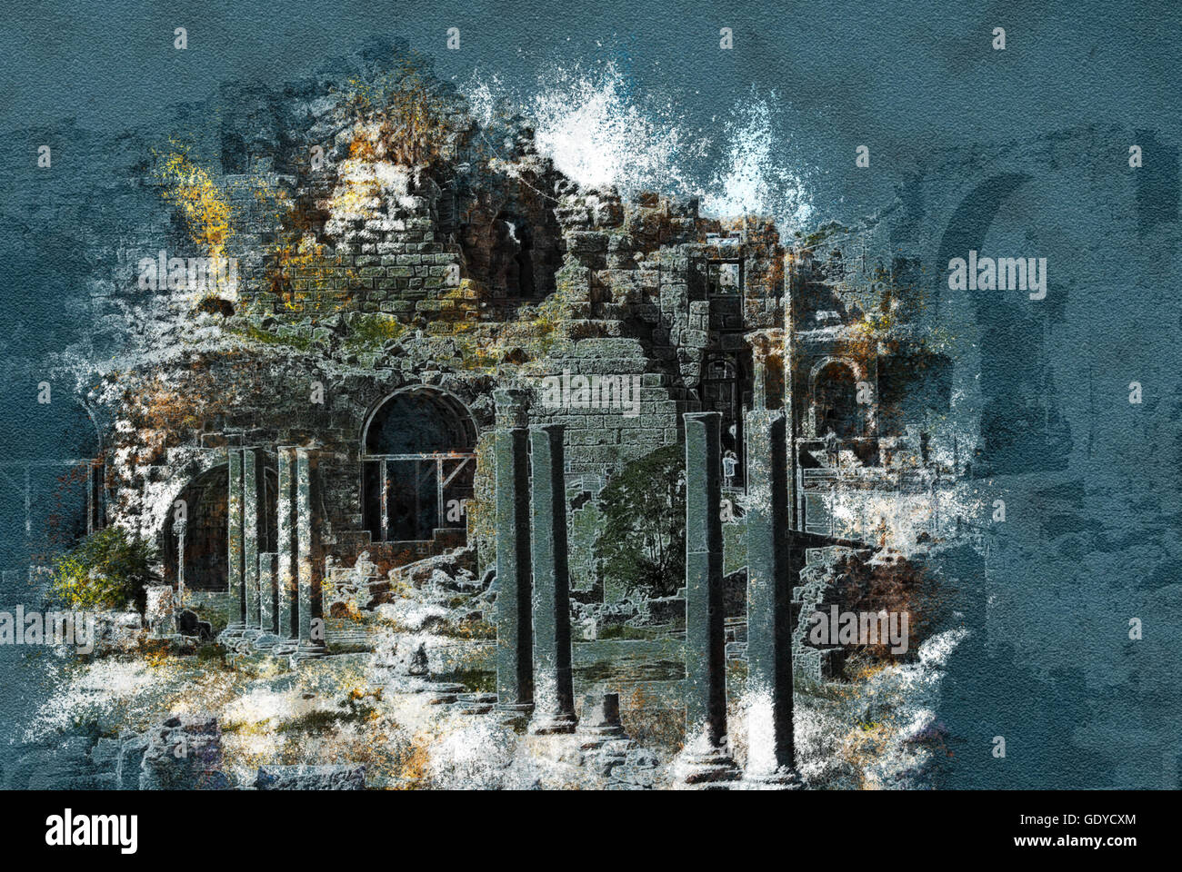 ruins of ancient city Stock Photo - Alamy