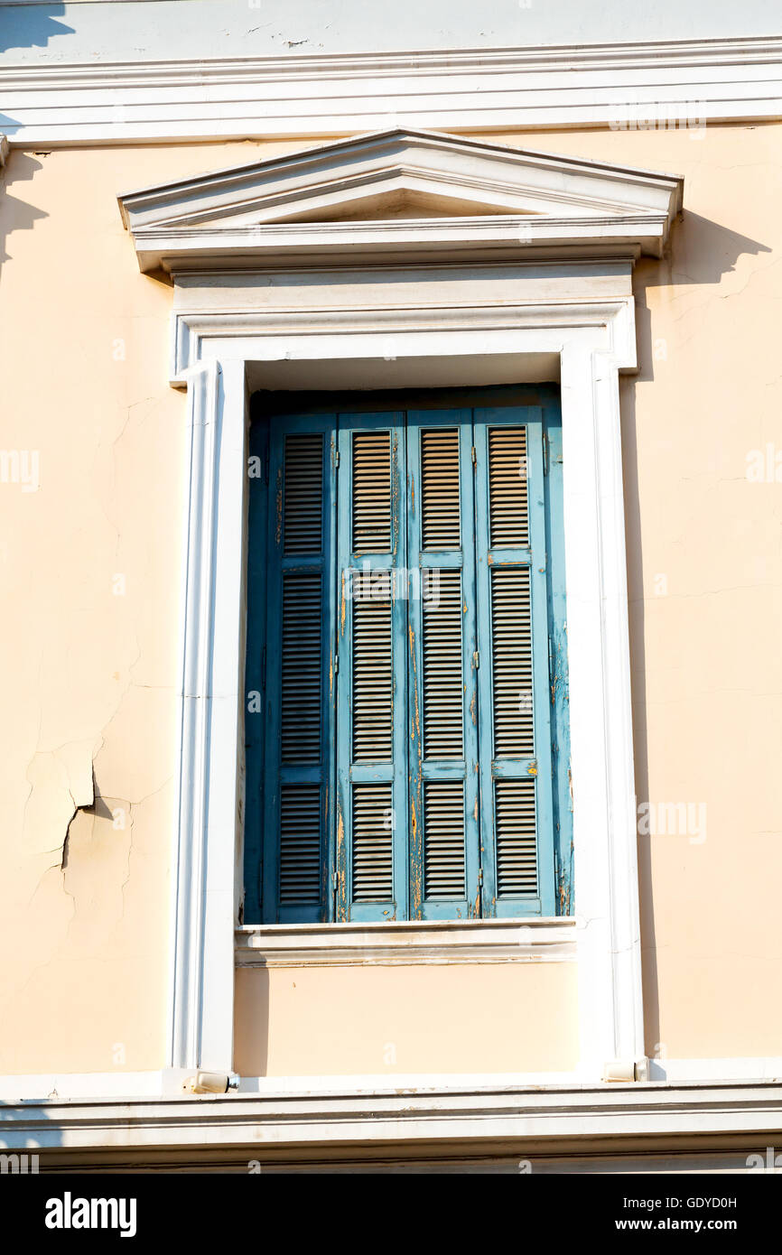 in the greece island window and door white colors old architecture ...