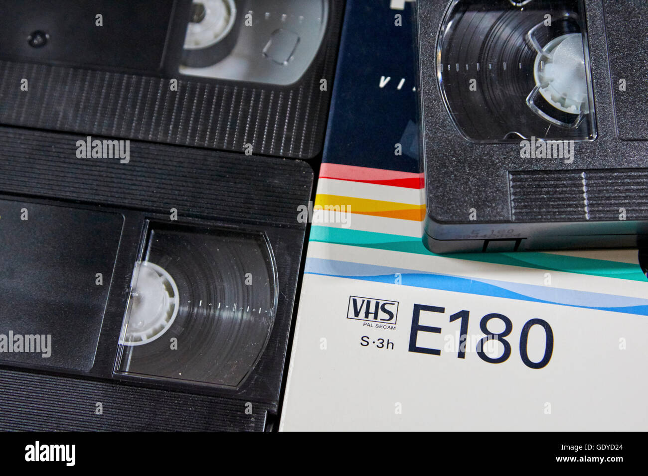 Old video recording tapes hi-res stock photography and images - Alamy