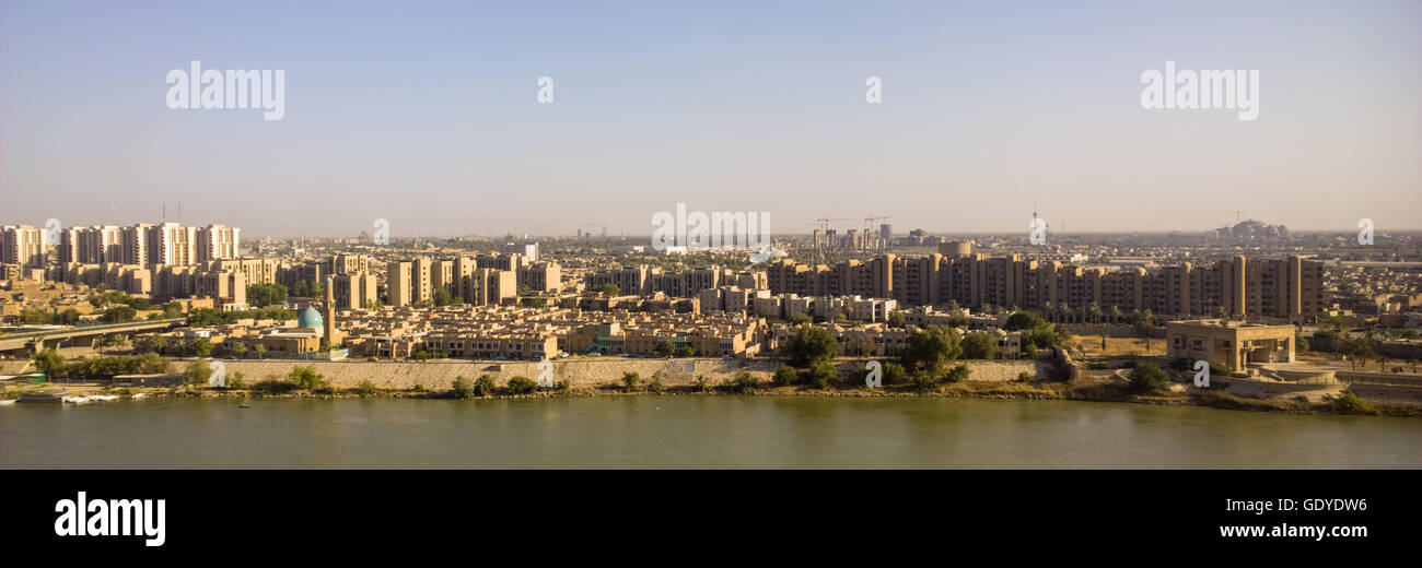 Aerial photographs of the city of Baghdad that shows where residential ...