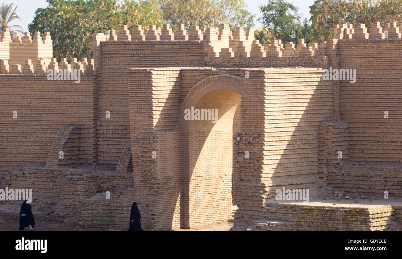 Picture of some of the buildings of the city of Babylon in Iraqwhich ...