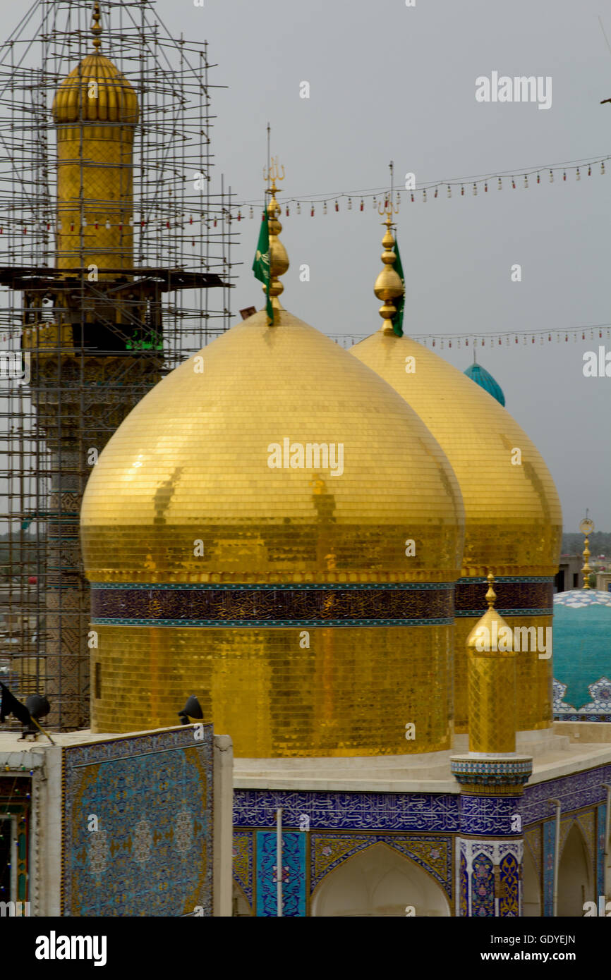 A picture of a Shi'ite shrine Musa al-Kadhim and his grandson Mohammed ...