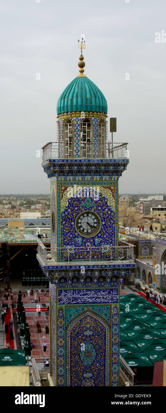 A picture of a Shi'ite shrine Musa al-Kadhim and his grandson Mohammed ...