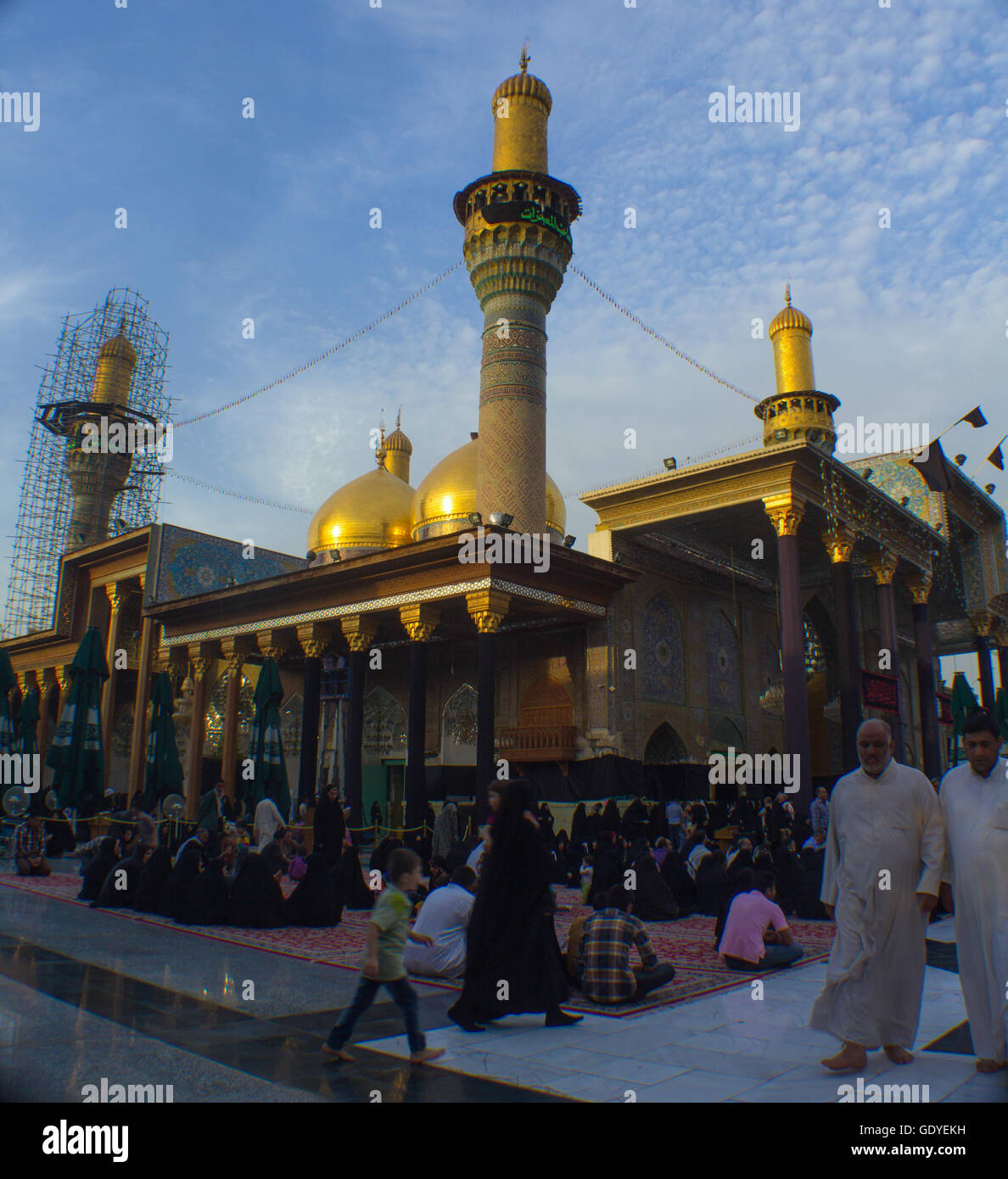 A picture of a Shi'ite shrine Musa al-Kadhim and his grandson Mohammed ...