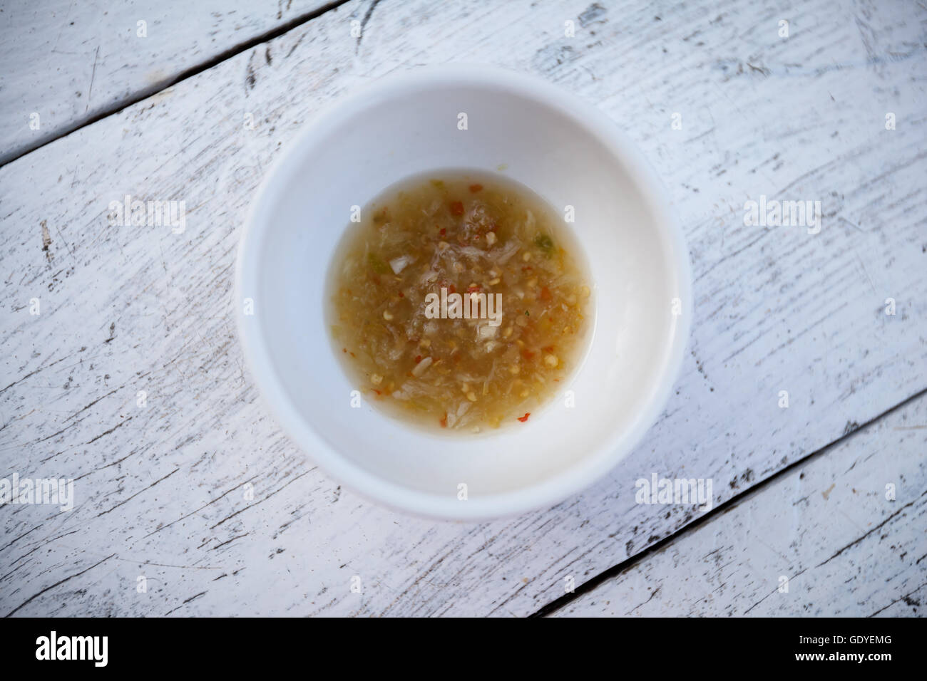 Fresh made lemon chilli sauce. Traditional khmer cuisine Stock Photo ...