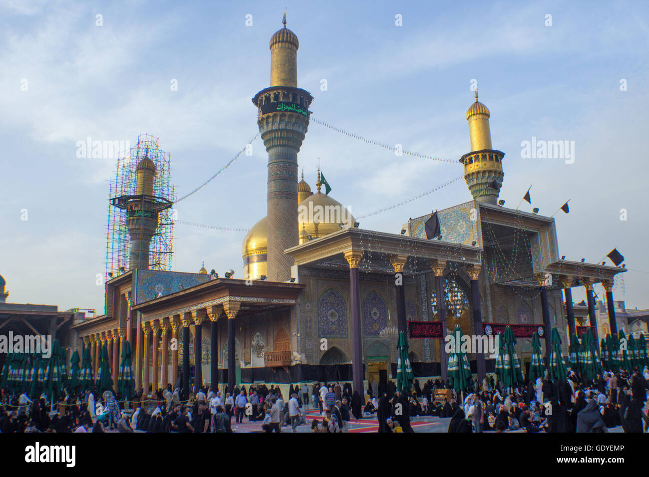 A picture of a Shi'ite shrine Musa al-Kadhim and his grandson Mohammed ...