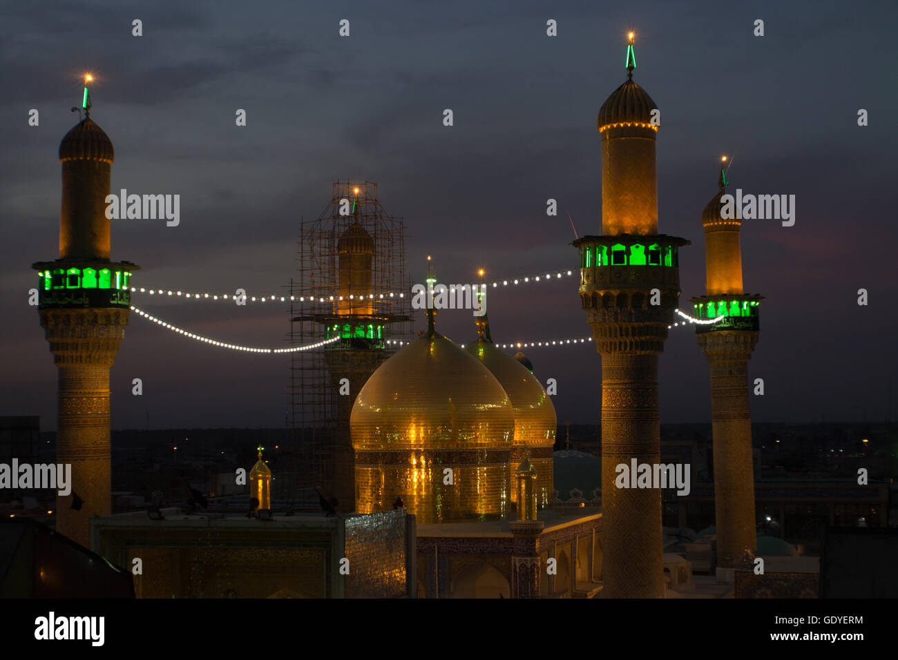 Picture of a Shi'ite shrine Musa al-Kadhim and his grandson Mohammed ...