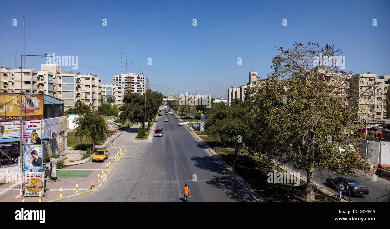 The streets of Baghda. It is crowded because of checkpoints scattered ...
