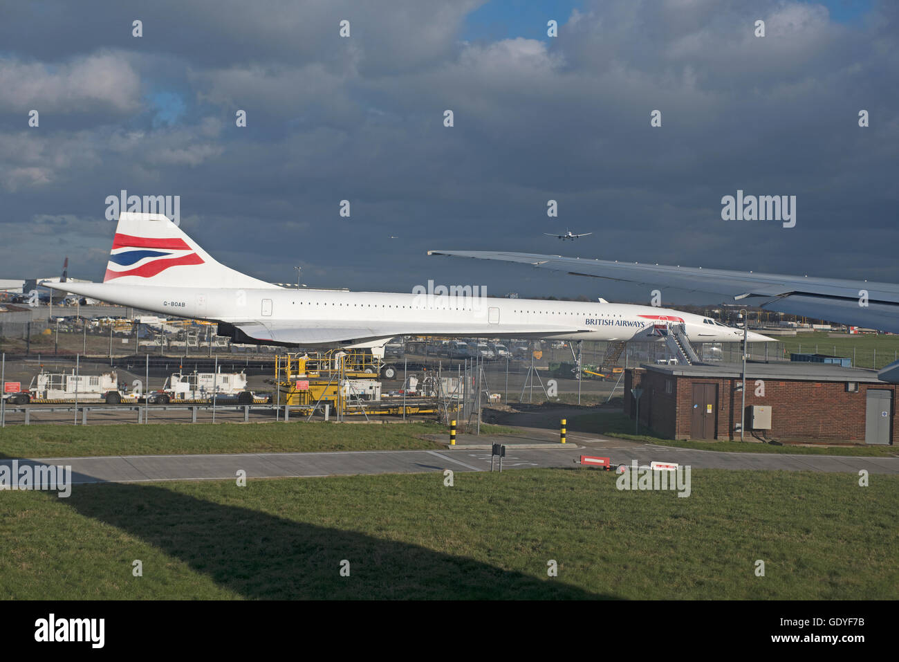 British Airways Concorde G-BOAB Now stored at London Heathrow Airport ...