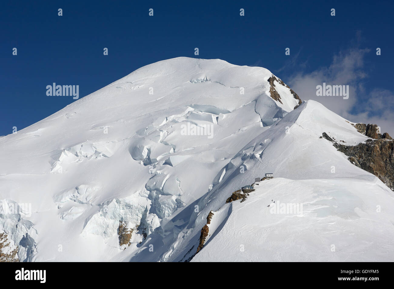 geography / travel, France, Mont-Blanc (4810m) and Vallot refuge at ...