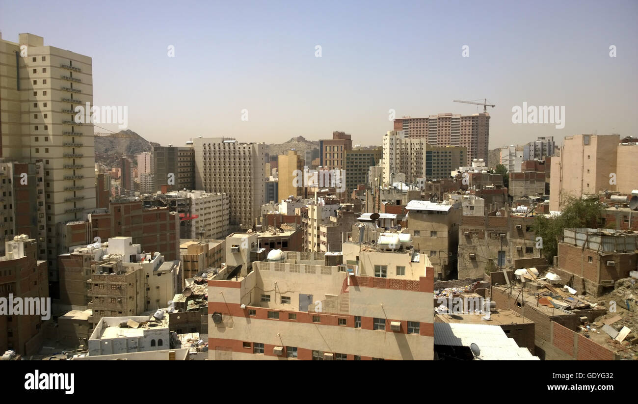 Picture Of The City Of Mecca Which Show High Buildings And Residential ...