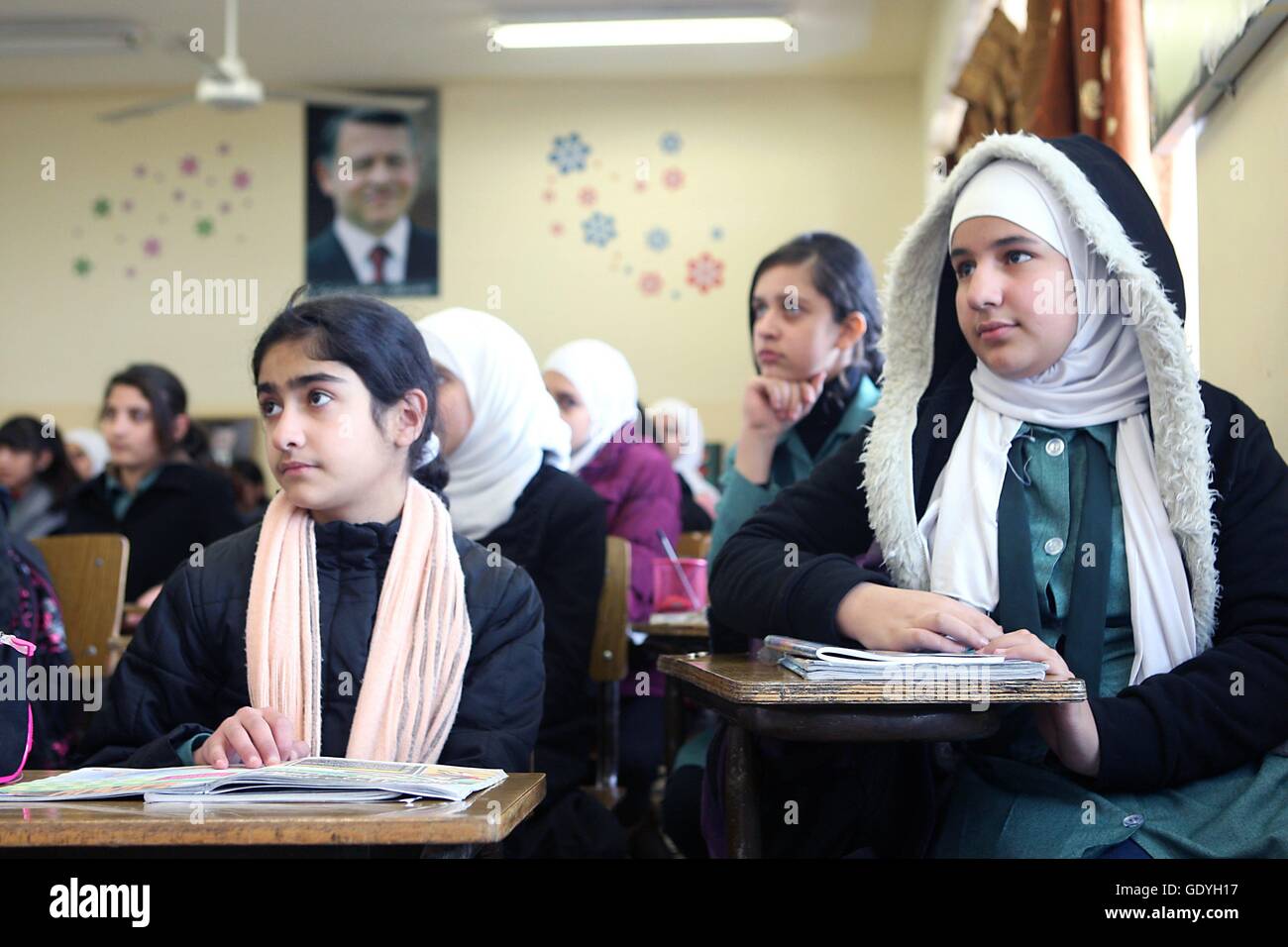 Jordan school desk hi-res stock photography and images - Alamy