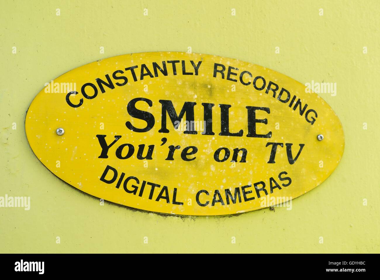 Tv filming warning hi-res stock photography and images - Alamy