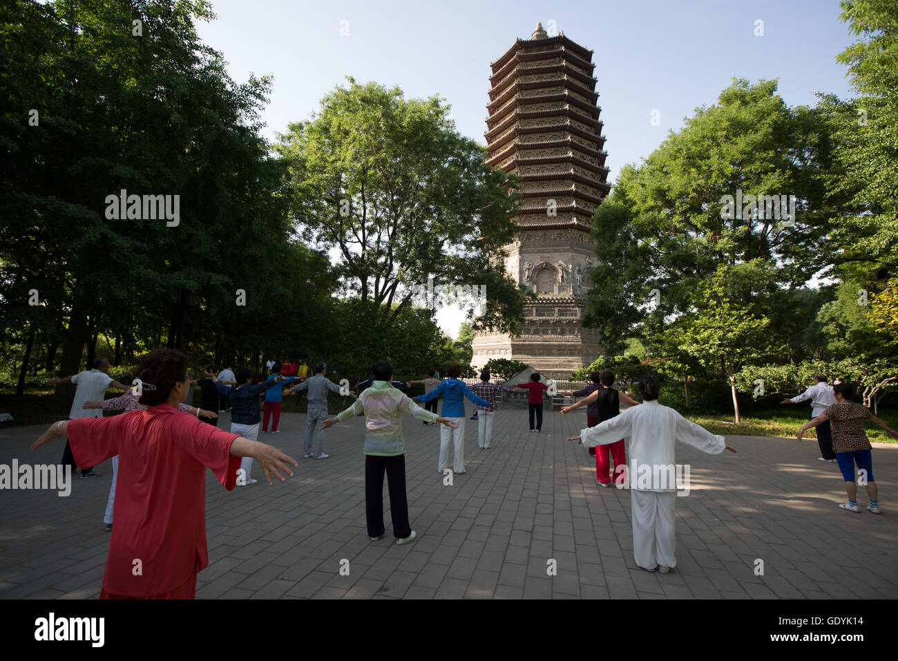 Elderly exercising china hi-res stock photography and images - Alamy
