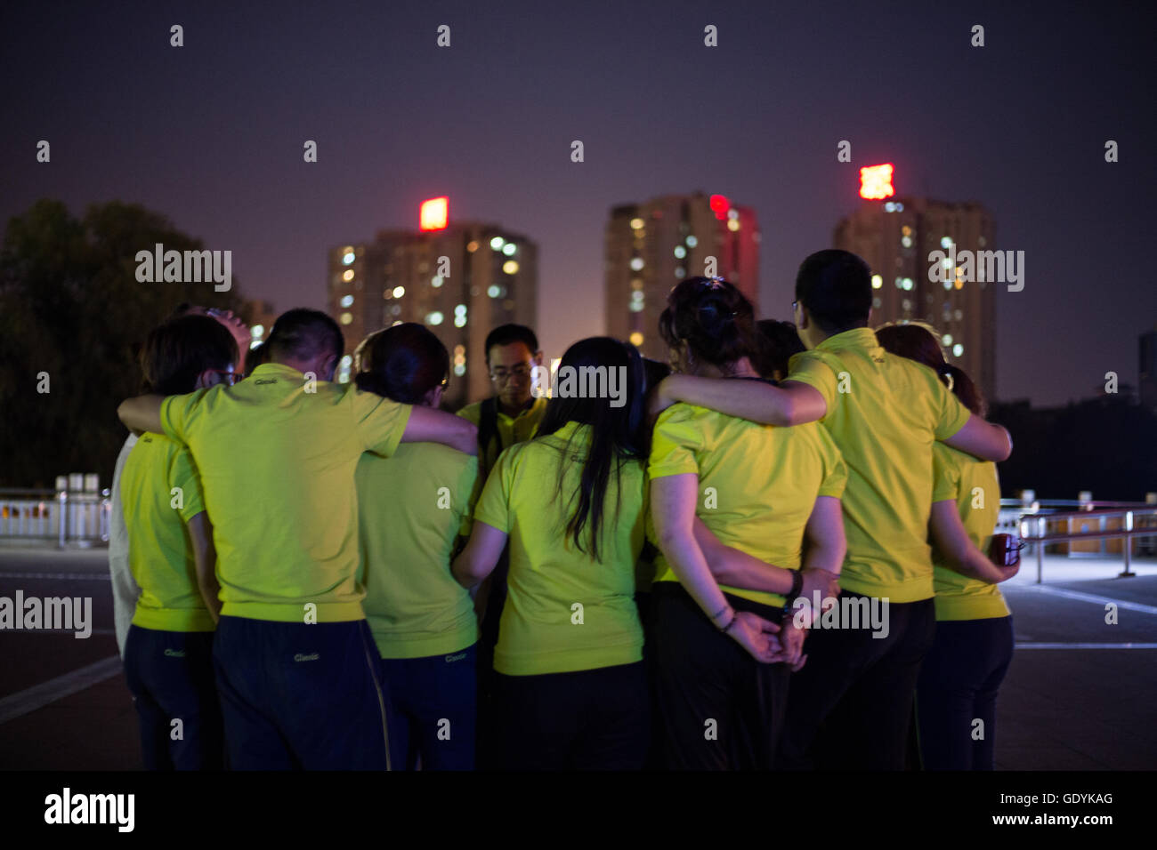 China group team hi-res stock photography and images - Alamy