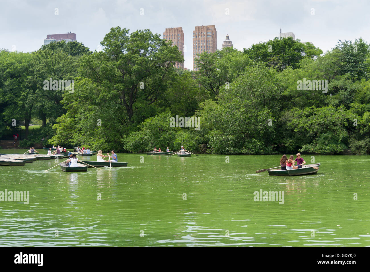 Boating on The Lake in Central Park Stock Photo - Alamy