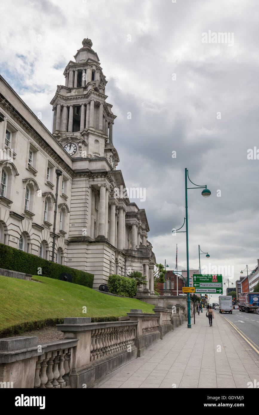 Stockport town hall an impressive building of Portland stone in this ...