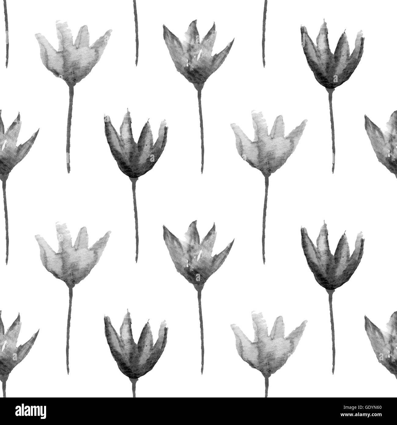 Seamless flower Black and White Stock Photos & Images - Alamy
