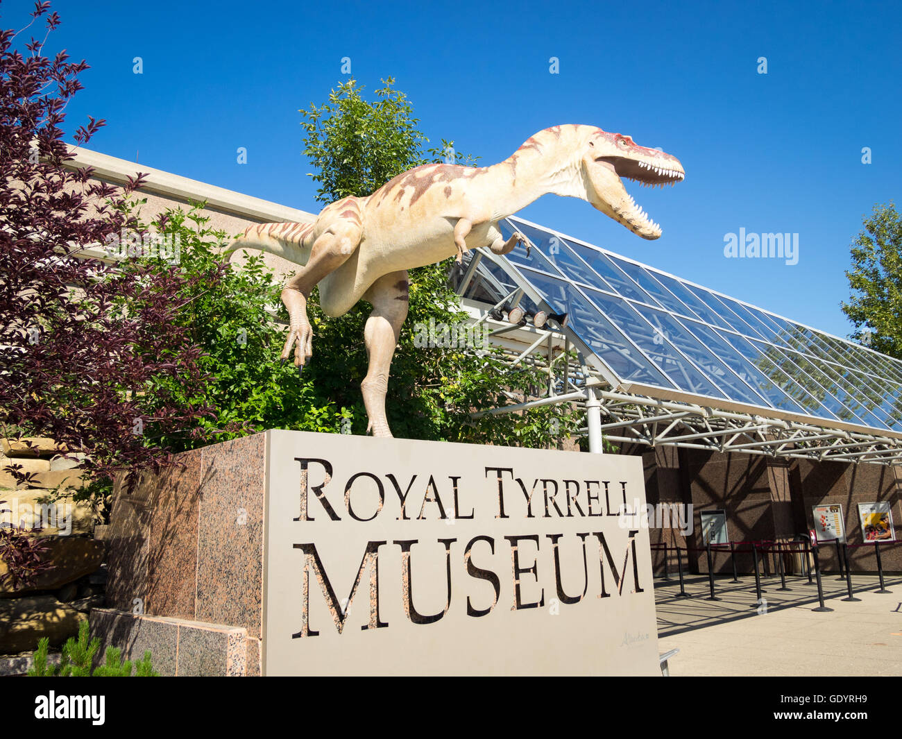 Royal tyrrell museum of palaeontology front entrance hi-res stock ...