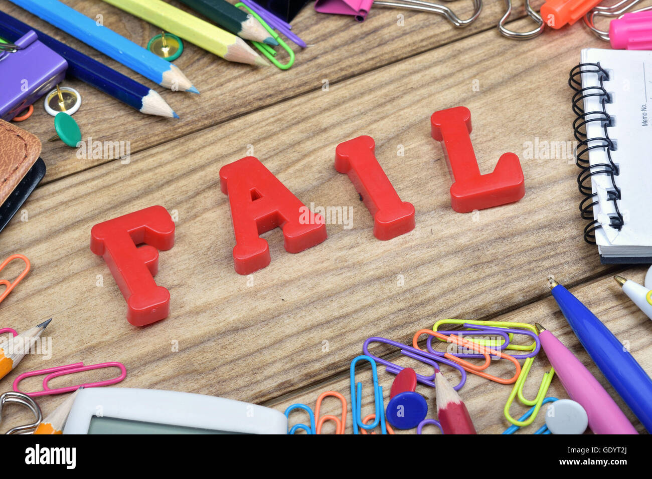 Fail word hi-res stock photography and images - Alamy