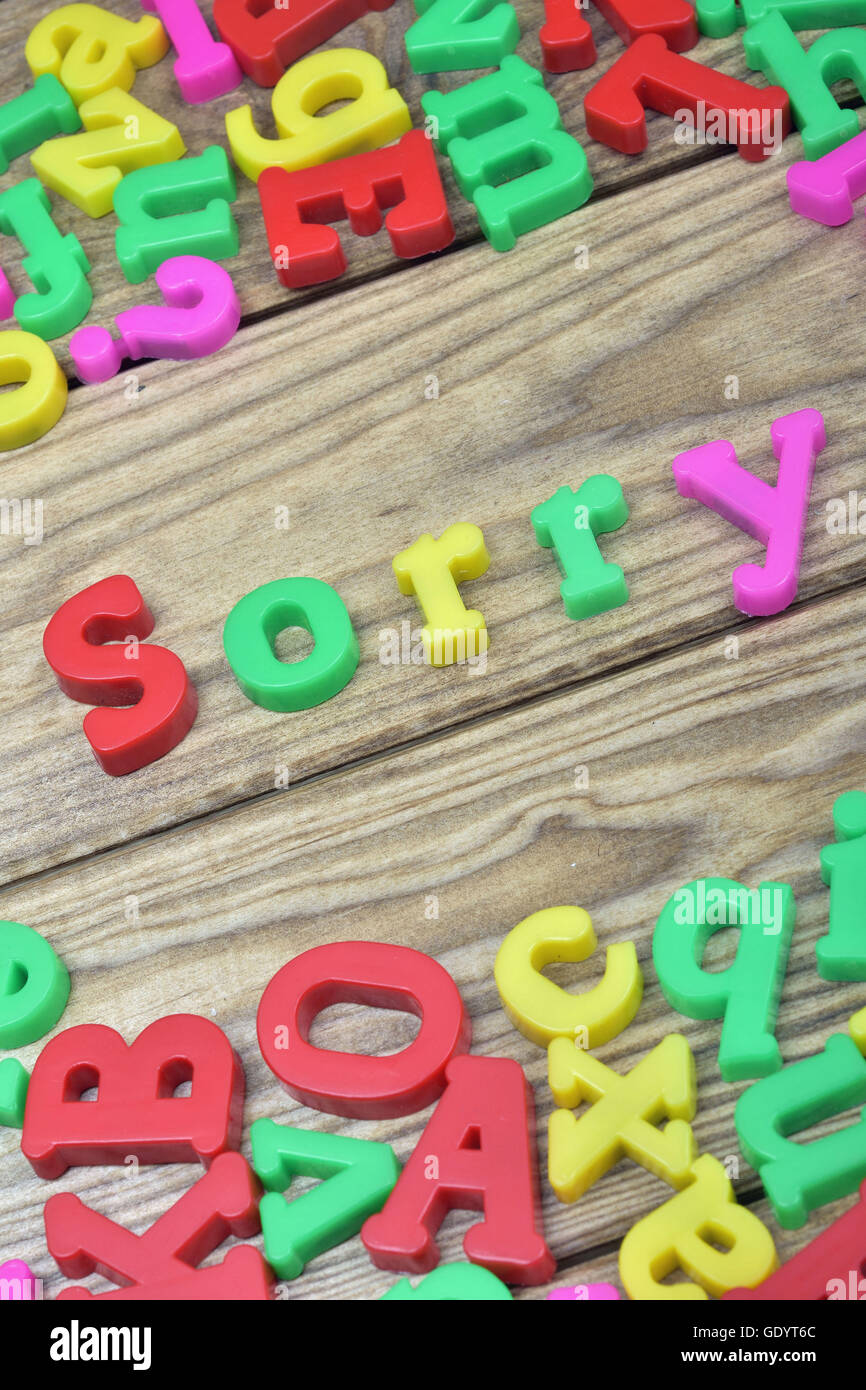 Excuse wooden hi-res stock photography and images - Alamy